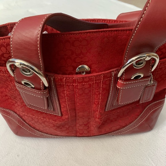 Coach | Bags | Stunning Red Coach Bag In Outstanding Condition | Poshmark